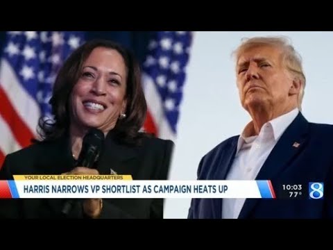 Harris narrows VP shortlist as campaign heats up - YouTube