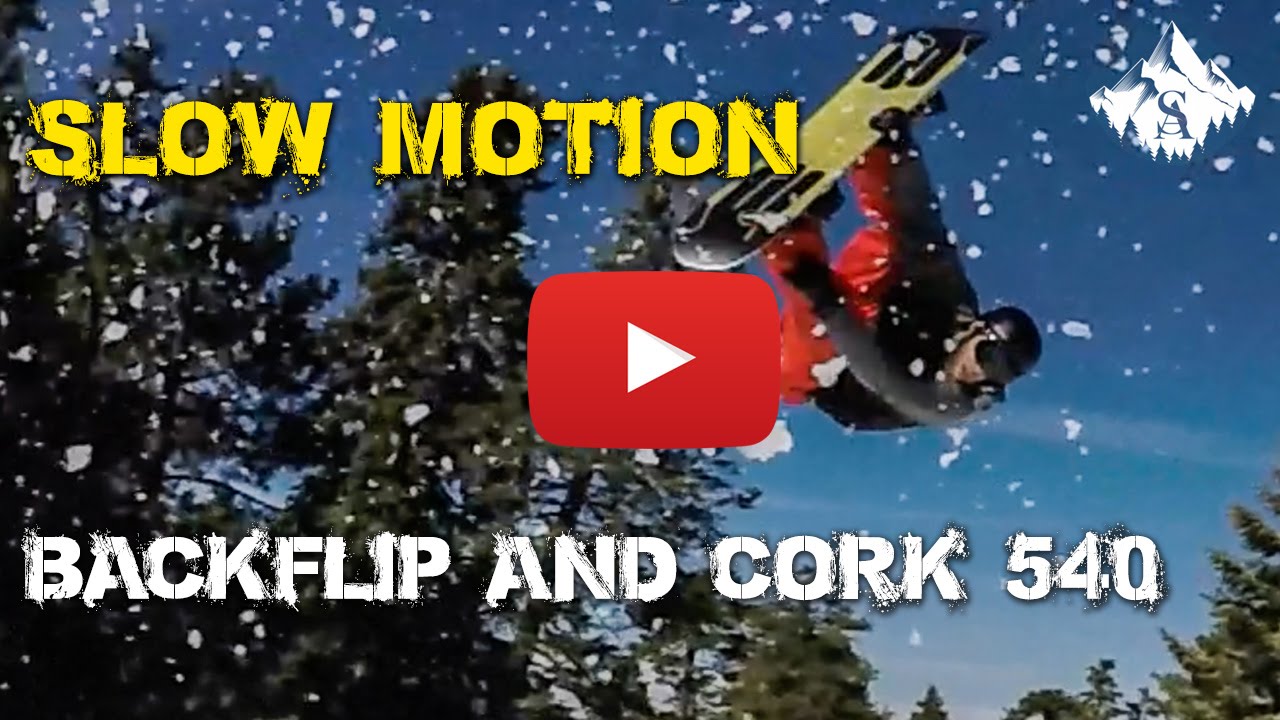 Slow Motion Snowboarding: Backflip, Cork Fronside 540 and Kink Rail ...
