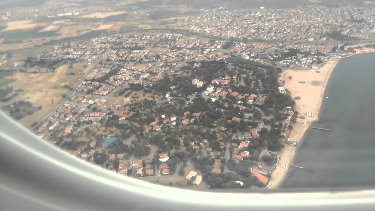 Edremit airport landing - YouTube