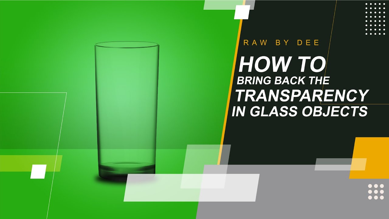 Photoshop Tutorial | Quick tips on how to bring back the transparency ...