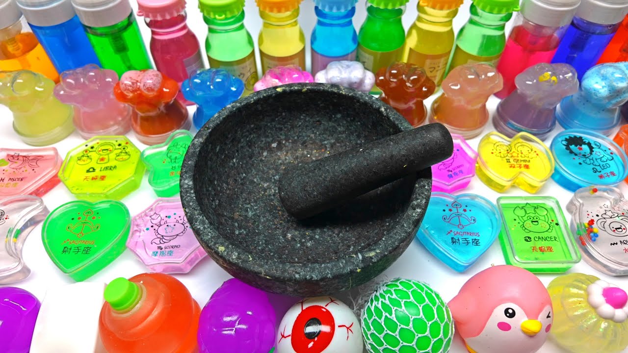 Satisfying Video How To Make Rainbow Water Slime 🩷 #jellykik - YouTube