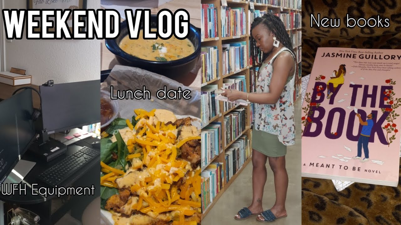 Weekend Vlog: WFH equipment, Lunch date & New books - YouTube