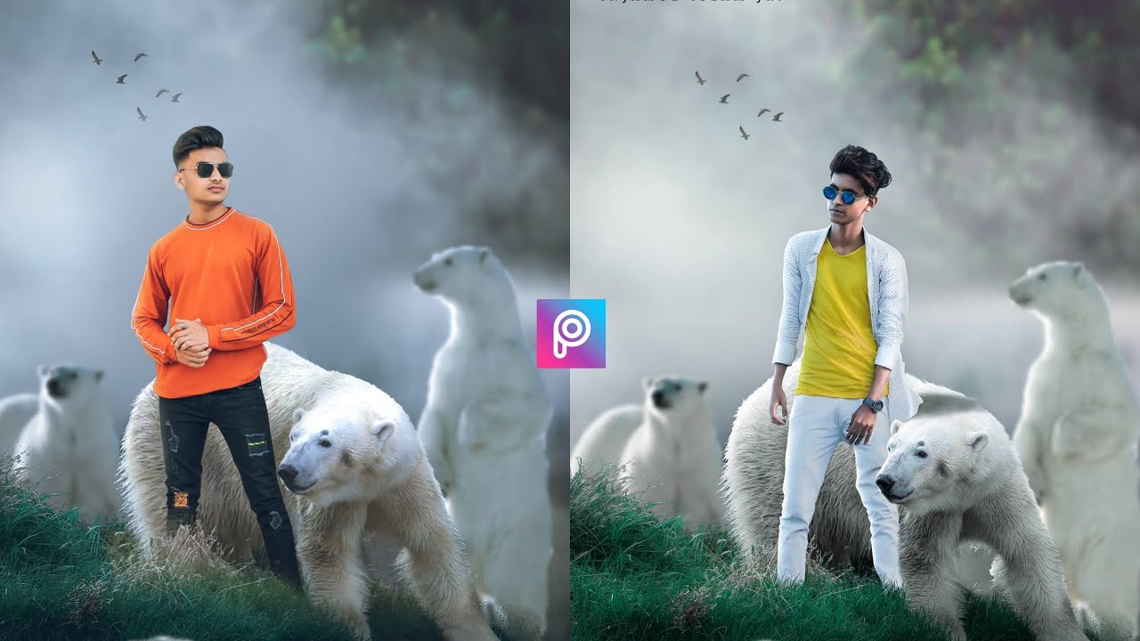 Picsart Photo Editing With Bears | Picsart Manipulation Tutorial ...