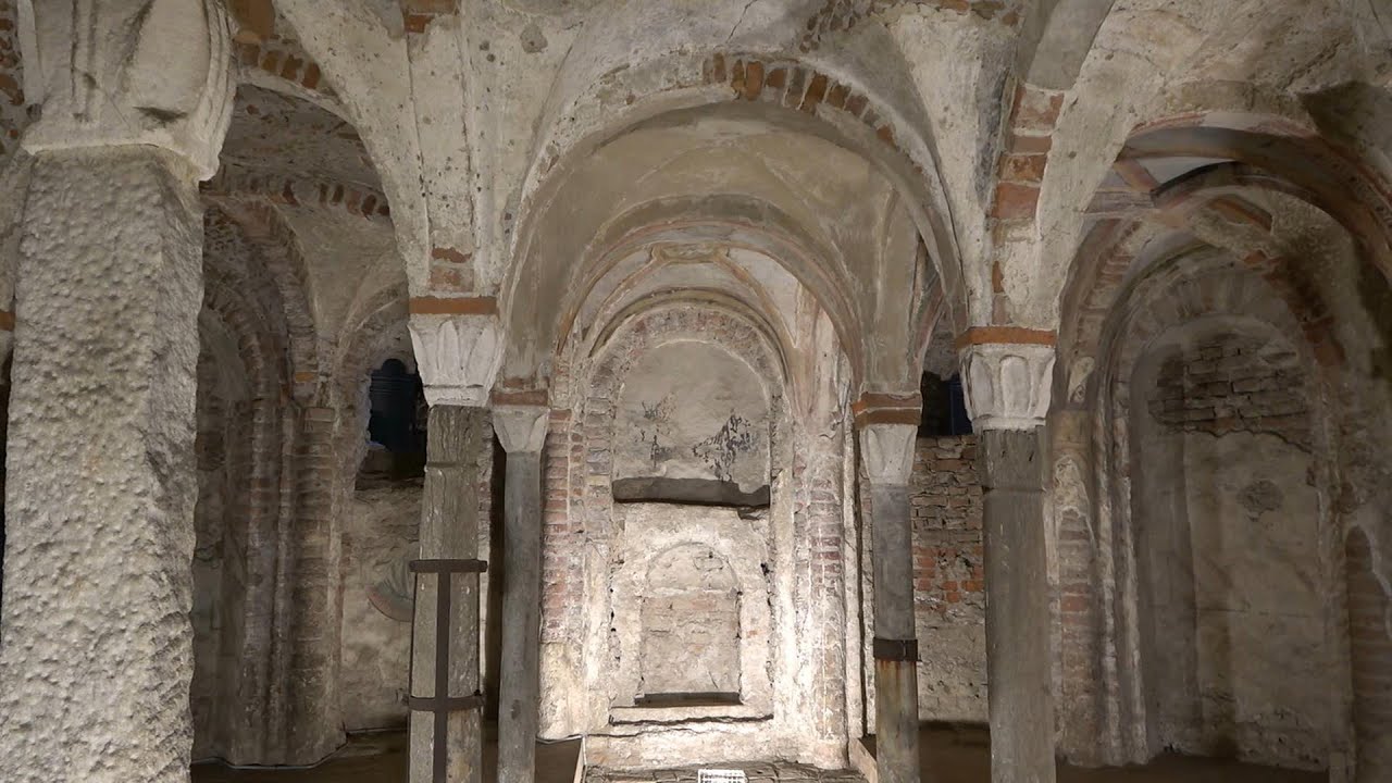 La cripta di S Eusebio a Pavia - YouTube