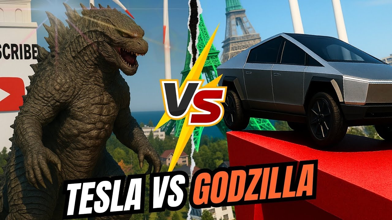 Cars vs Godzilla | Beamng Drive - YouTube