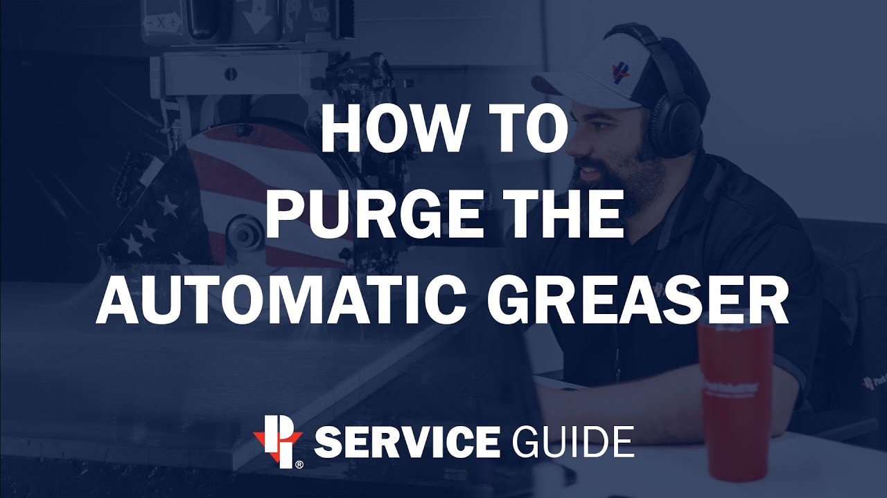 How To Purge the Automatic Greaser | CNC Router Service - YouTube