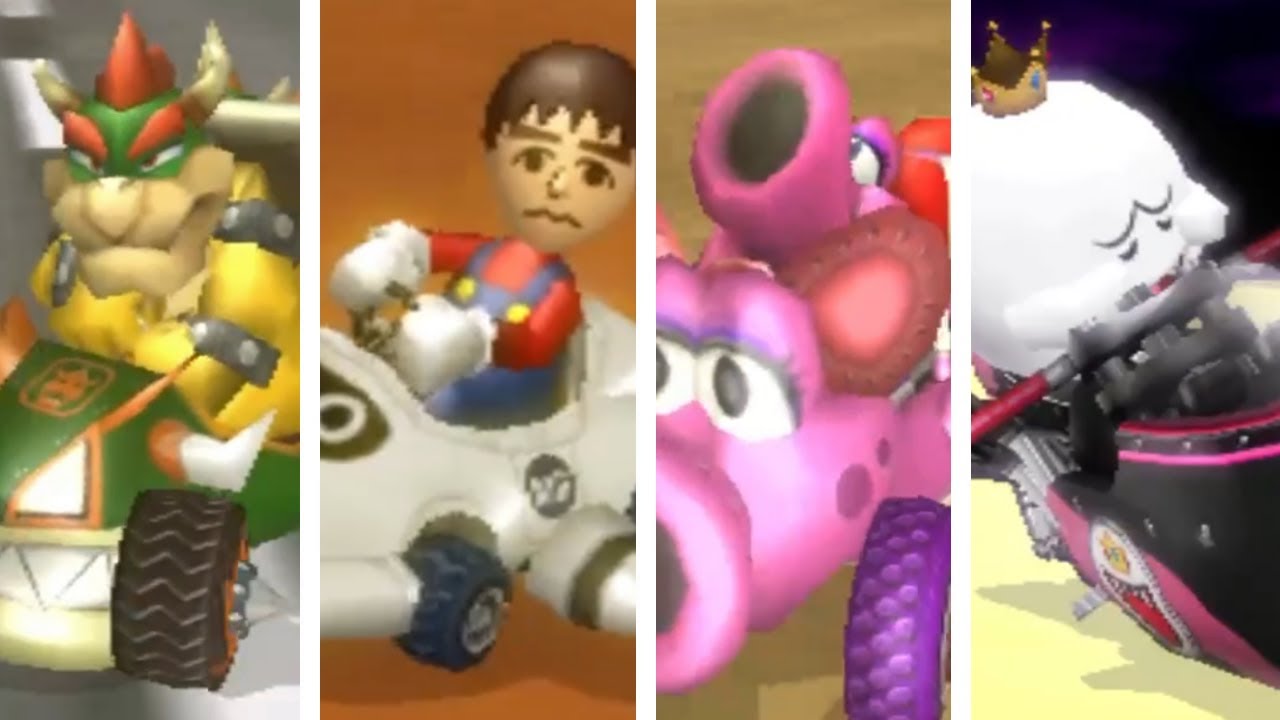 Mario Kart Wii Deluxe - All Characters Losing Animations (11th Place ...