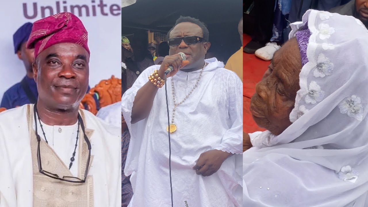 MUSILIU HARUNA ISHOLA MOM DANCE TO SAHEED OSUPA MUSIC AT HIS OLORI ...