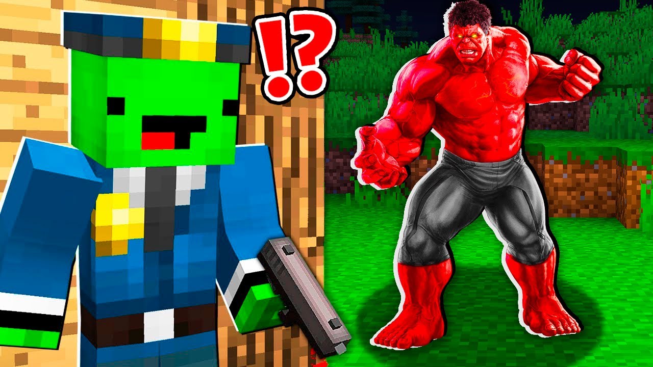 Creepy RED HULK vs SUPER Secure Mikey and JJ House - in Minecraft Maizen - YouTube