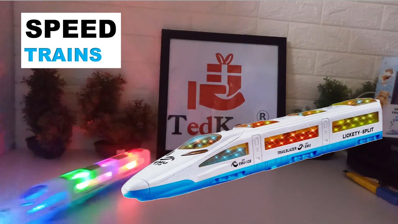 Bump and Go EMU Speed Train for Kids with 3D Lights & Music | Light and ...