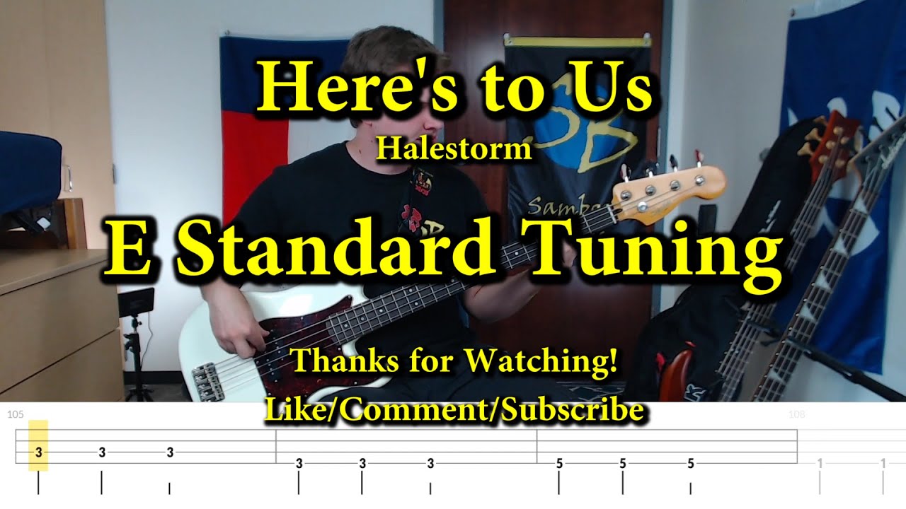 Here's To Us - Halestorm (Bass Cover with Tabs) - YouTube