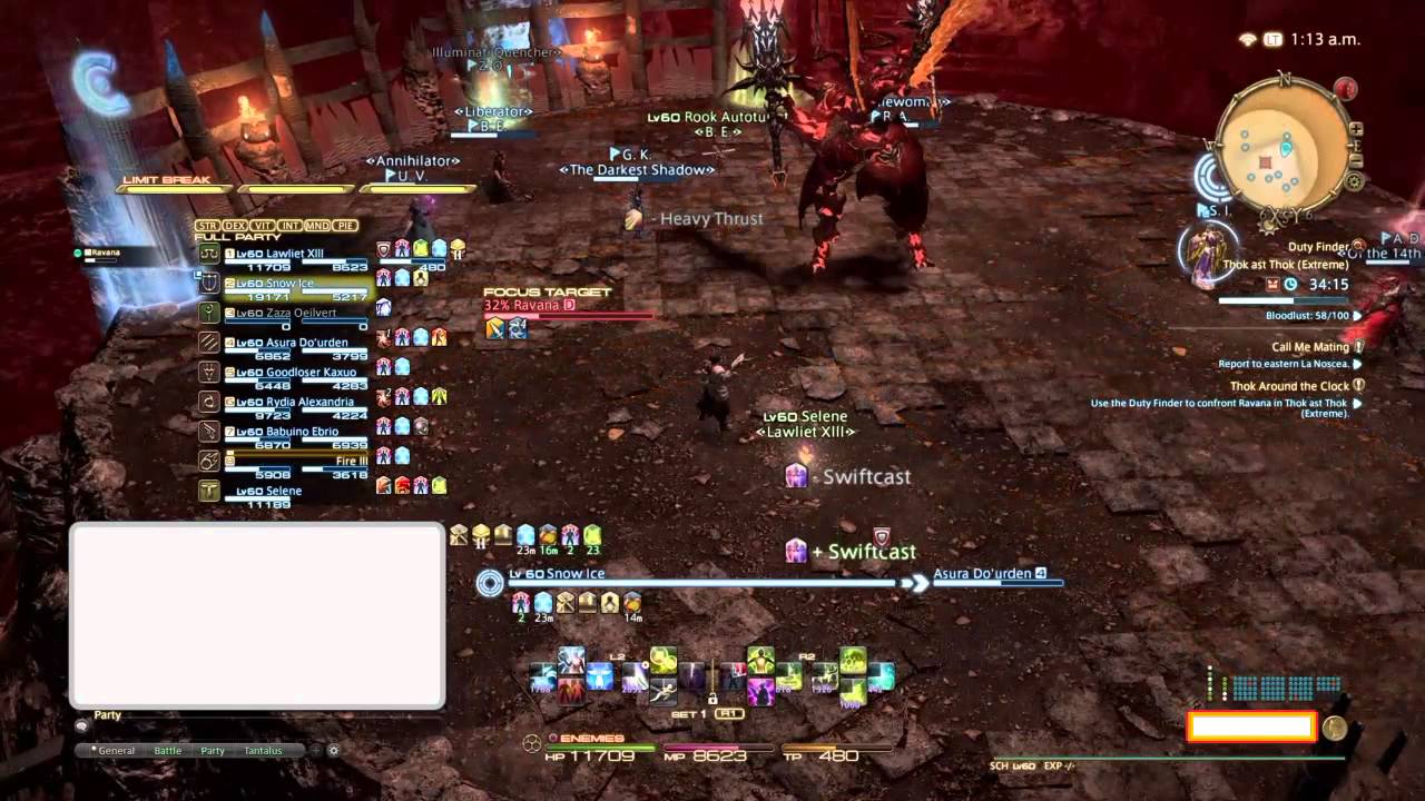 FFXIV Ravana EX Down Solo Tank. SCH PVO (TANTA + EOS) + Especial Ending ...