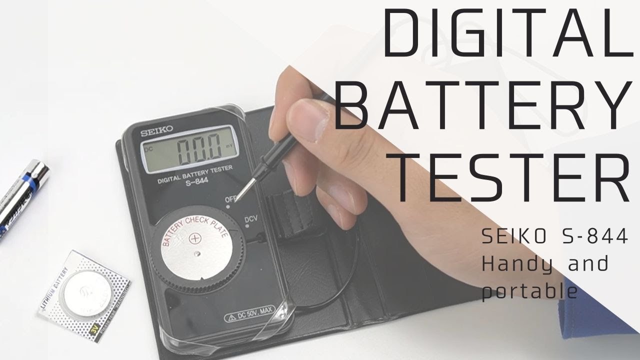 SEIKO Digital Battery Tester / Watch tool, watch maintenance - YouTube