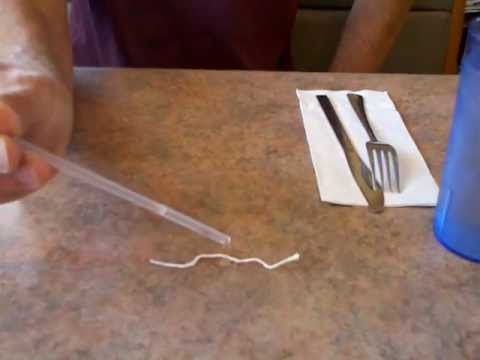 How to Make an Amazing Writhing Straw Wrapper Worm - YouTube