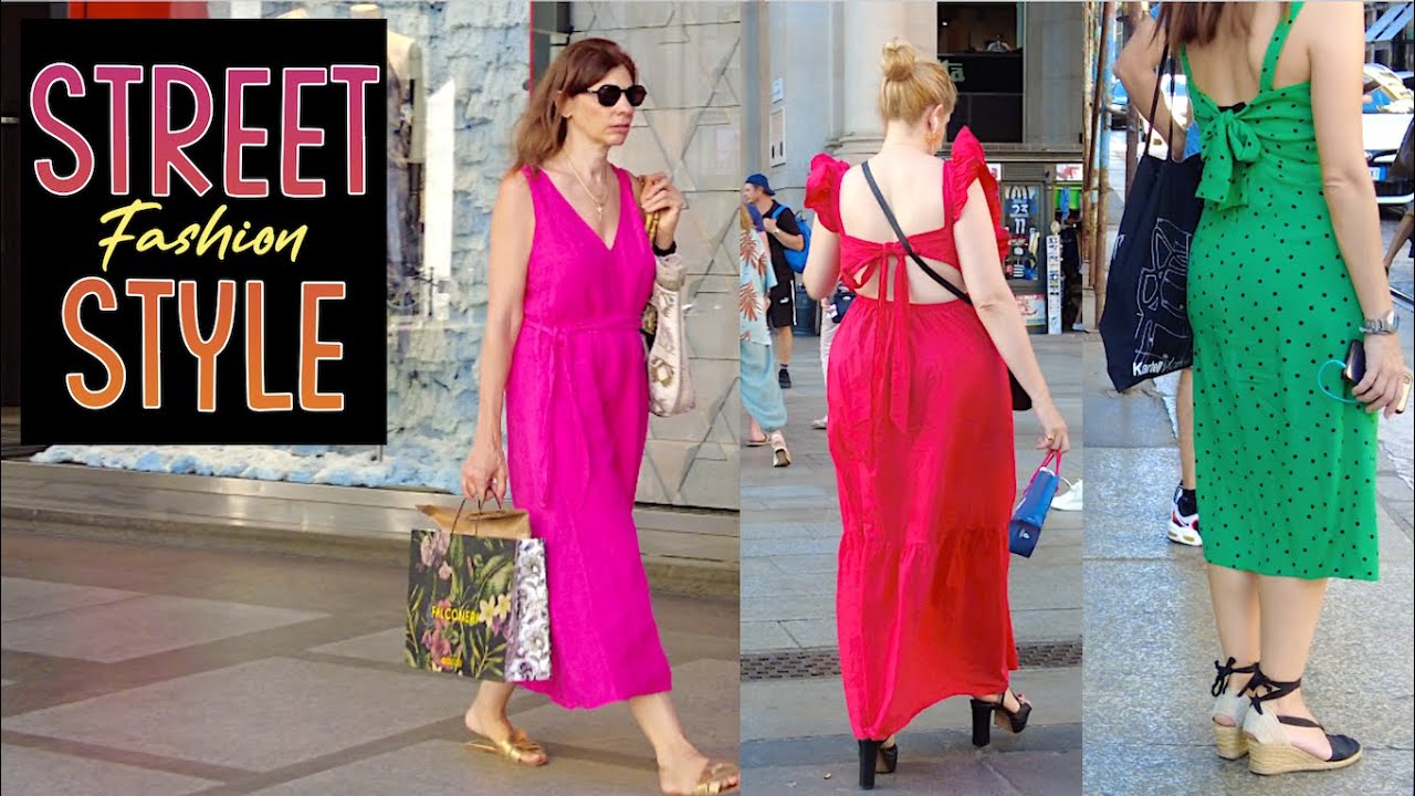WHAT ARE PEOPLE WEARING IN ITALY? ELEGANT Summer dress Ideas Milan ...