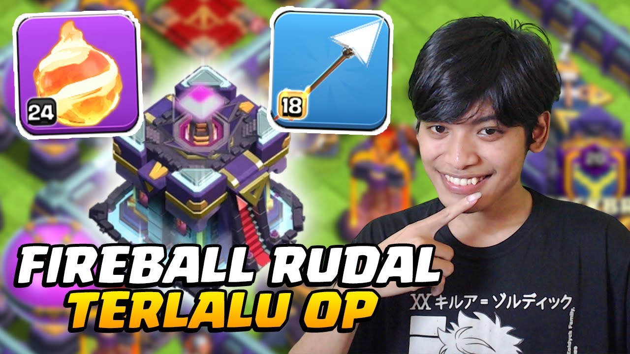 TERLALU OVERPOWER! Fireball + Rudal Di TH15 - COC Indonesia - YouTube