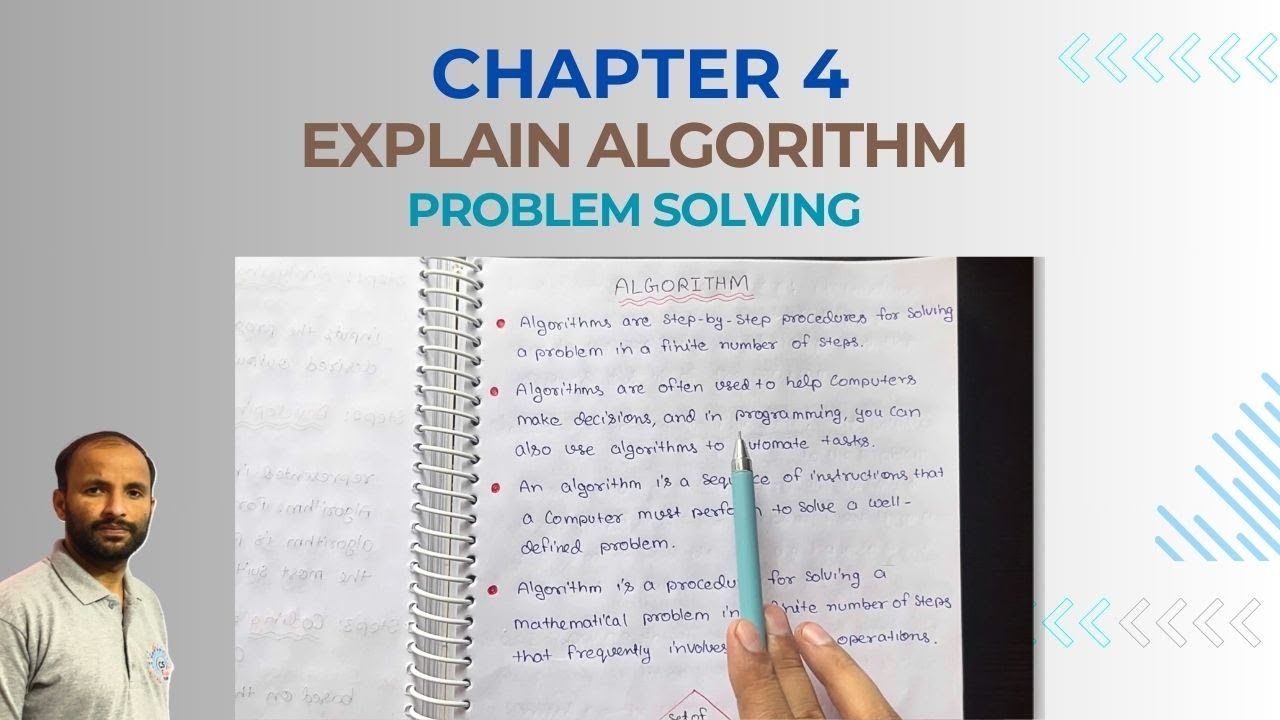 What Is Algorithm Problem Solving Chapter 4 Class 11th Computer 4540