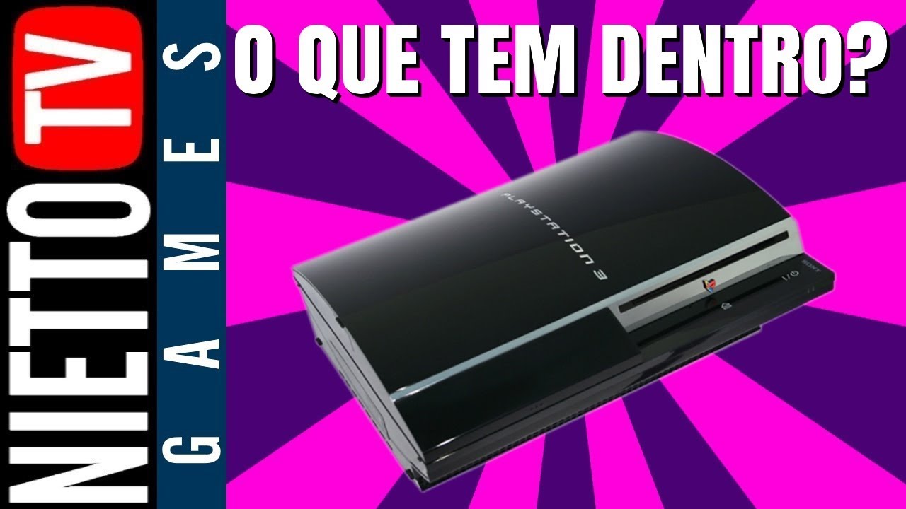 COMO É O PS3 POR DENTRO? COMO DESMONTAR? (TUTORIAL PLAYSTATION 3 FAT ...