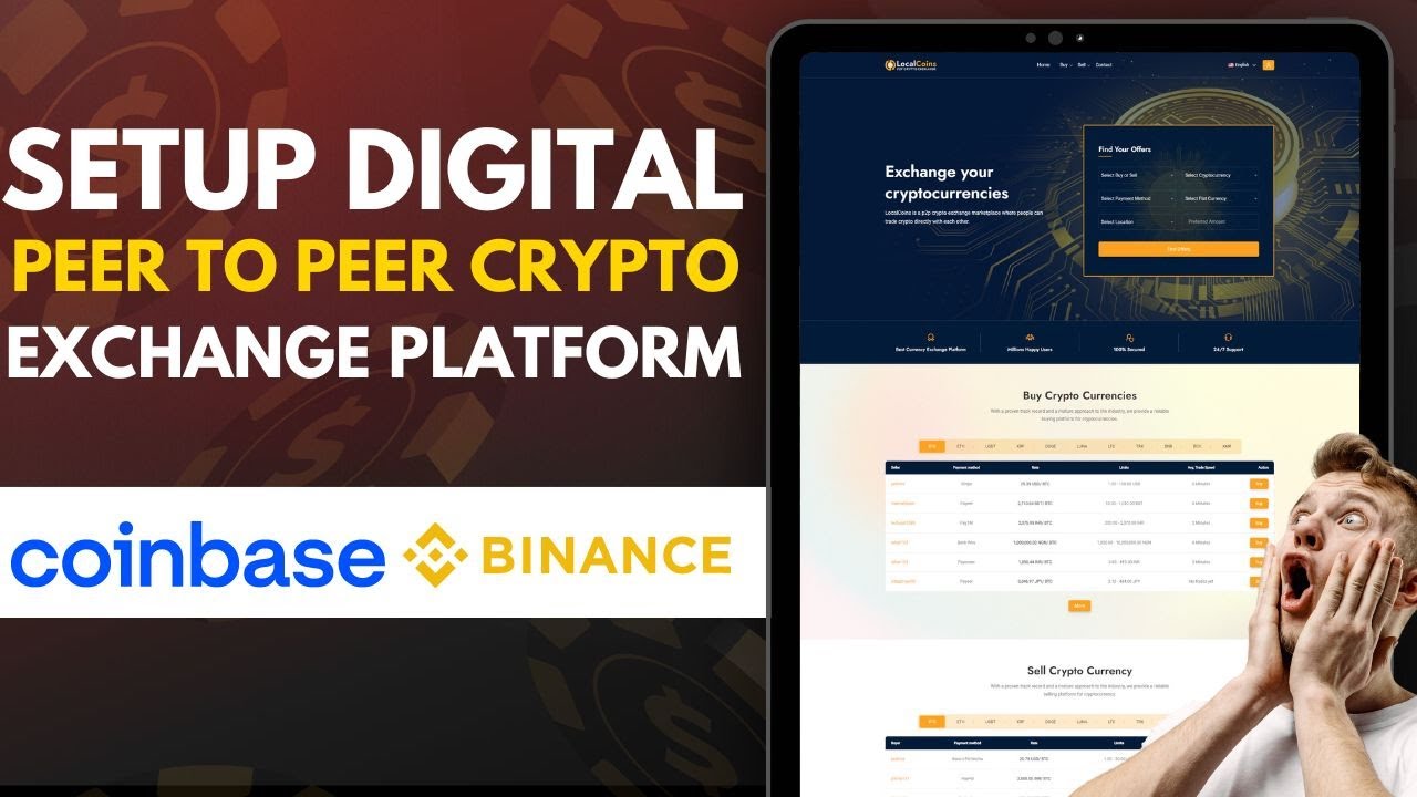 Setup a Peer to Peer Crypto Exchange Platform Like Binance | Coinbase ...