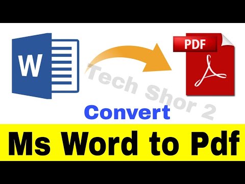 Convert Word Document Into Pdf File Very Easy - YouTube