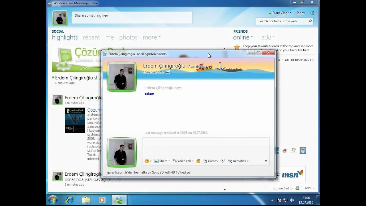 Live MSN 2011 ınceleme - YouTube