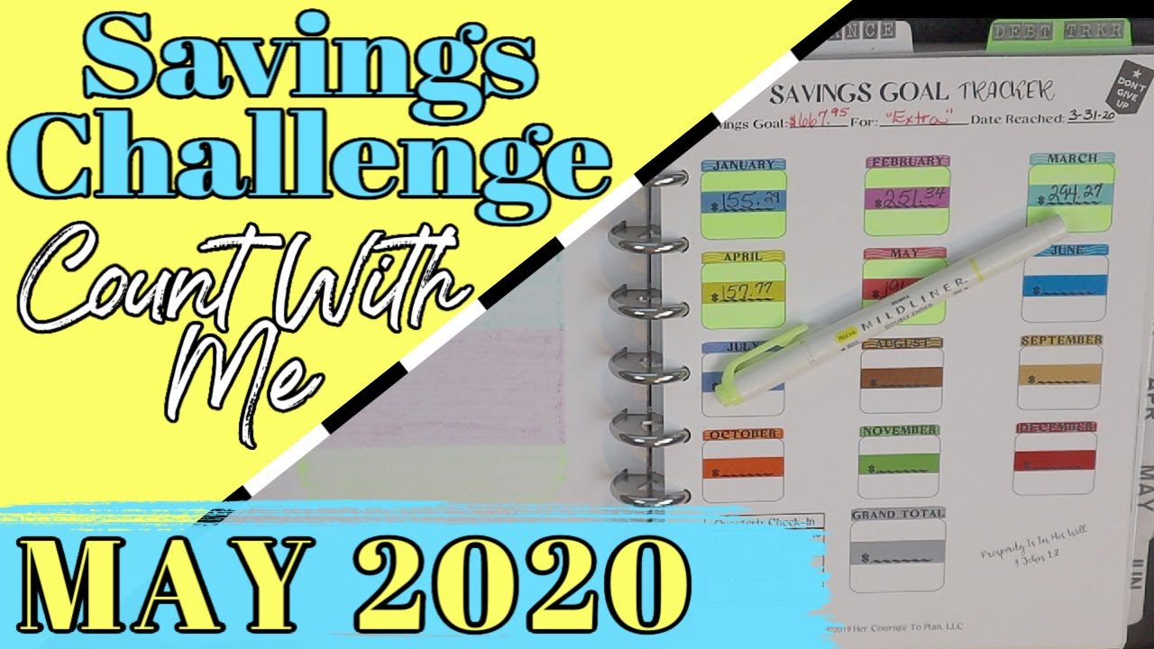 2020 Savings Challenge Update May 2020 | SAVING and COUNTING WITH ME ...