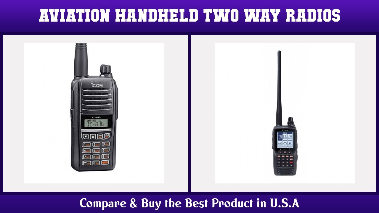 Top 10 Aviation Handheld Two-Way Radios to buy in USA 2021 | Price ...