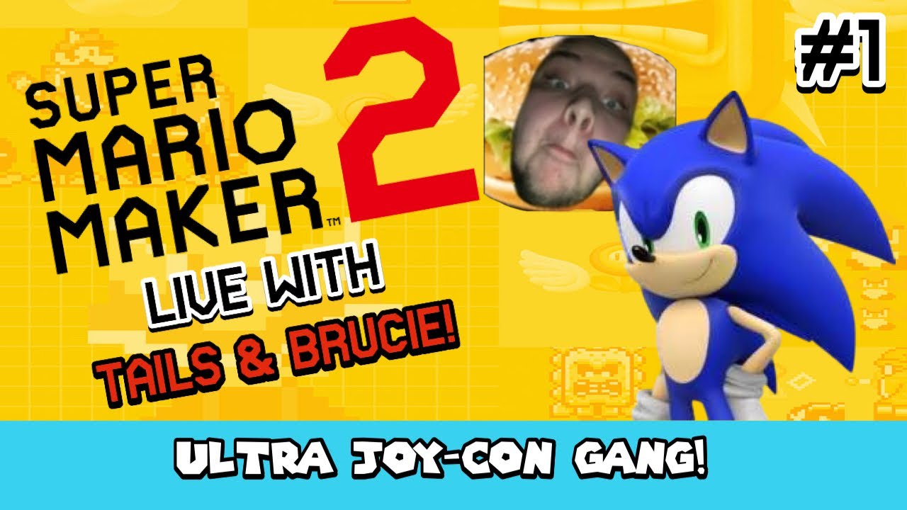 Super Mario Maker 2 live Playthrough Episode 1 : Brucie The Flag Hog ...