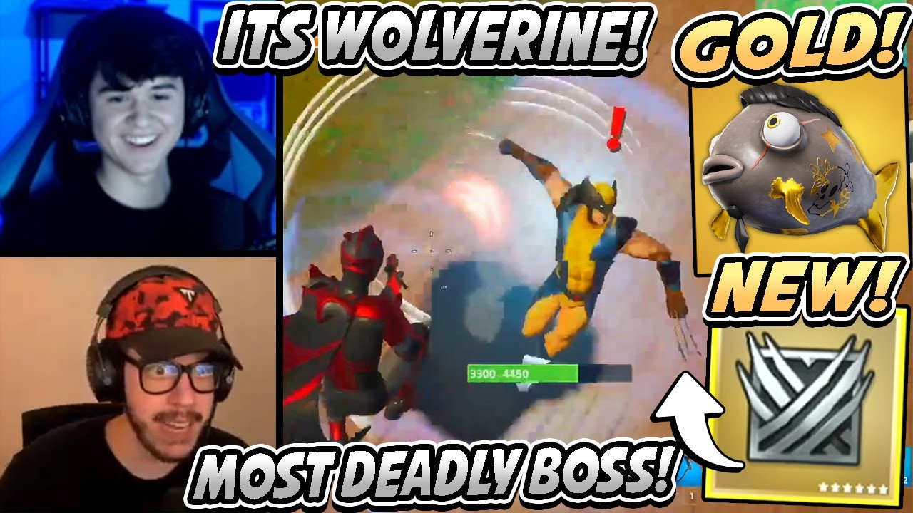 Streamers BATTLE WOLVERINE & Use His NEW MYTHIC! *OP* MIDAS Flopper ...