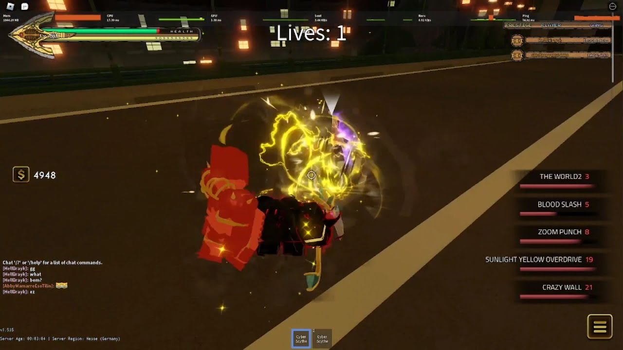 Crazy diamond+Hamon in 1 v 1 |YBA - YouTube