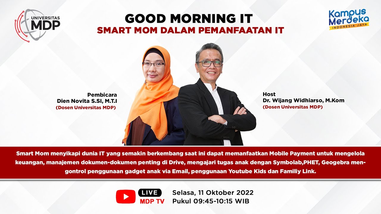 SMART MOM DALAM PEMANFAATAN IT ( GOOD MORNING IT ) - YouTube