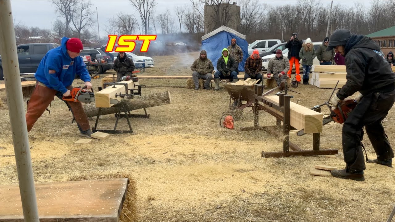 3 cube class Tipup Chainsaw Race Michigan 2025 - YouTube