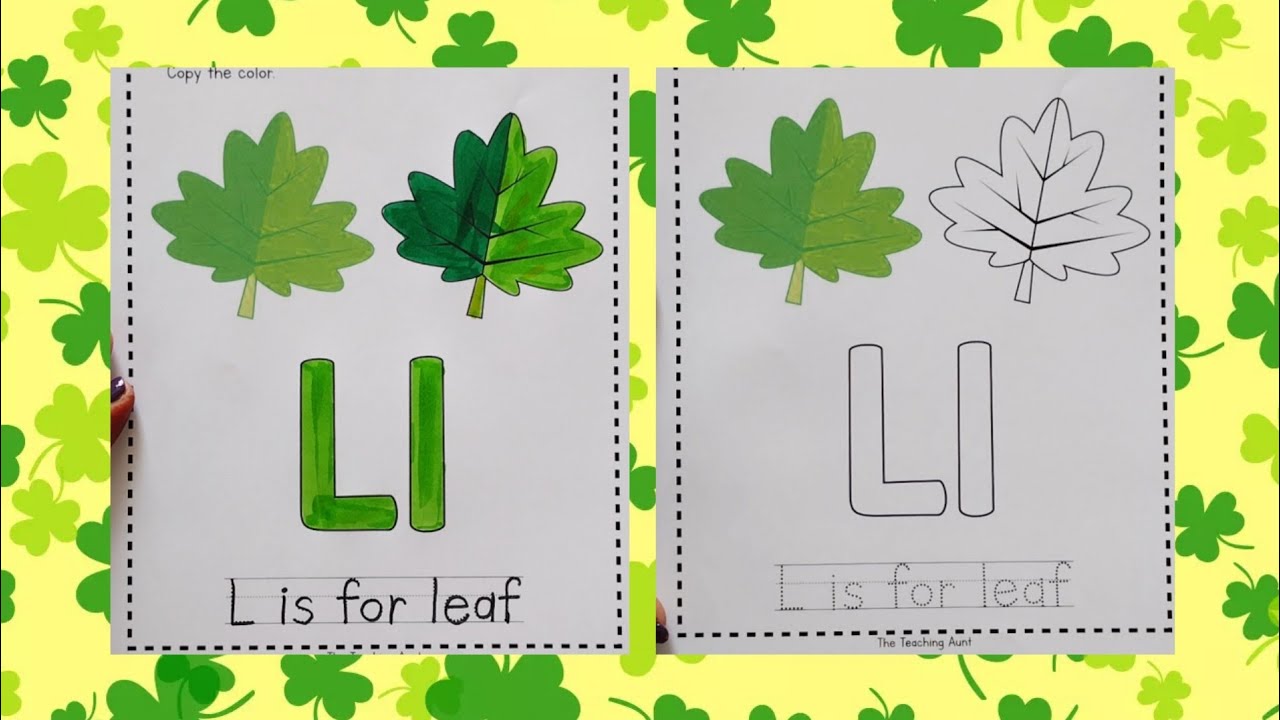 Latter L ll Phonics song ll Leaf 🌿 Drawing ll ABCD learning for kids ll ...