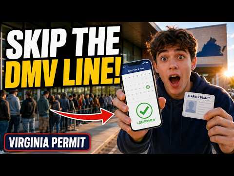 How to get a learner permit appointment online in Virginia