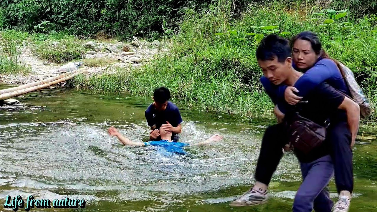 FULL VIDEO: The girl living in the forest was injured and was rescued ...