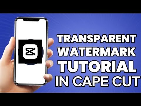 transparent watermark tutorial in cap cut - YouTube