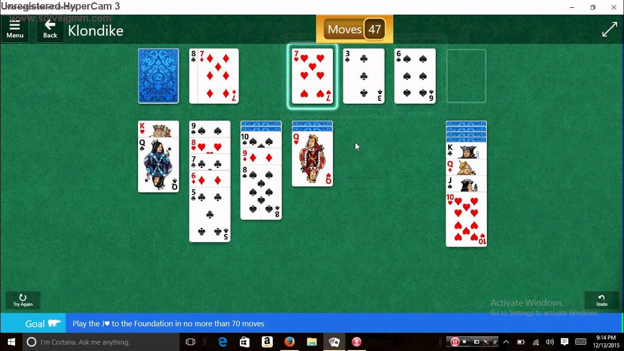 Microsoft solitaire star club klondike expert I moves card challenge 2 ...