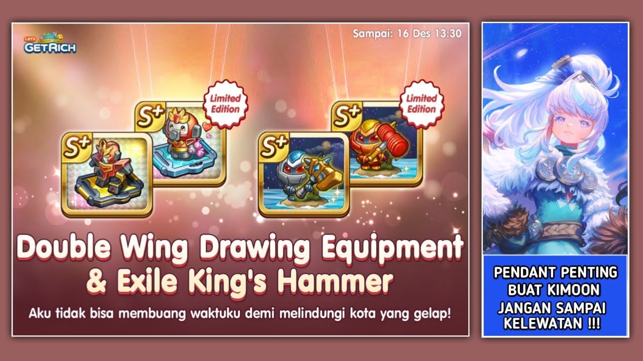 UPDATE EVENT PENDANT BARU DOUBLE WING DRAWING EQUIPMENT EXILE KING'S HAMMER | LINE LET'S GETRICH ...