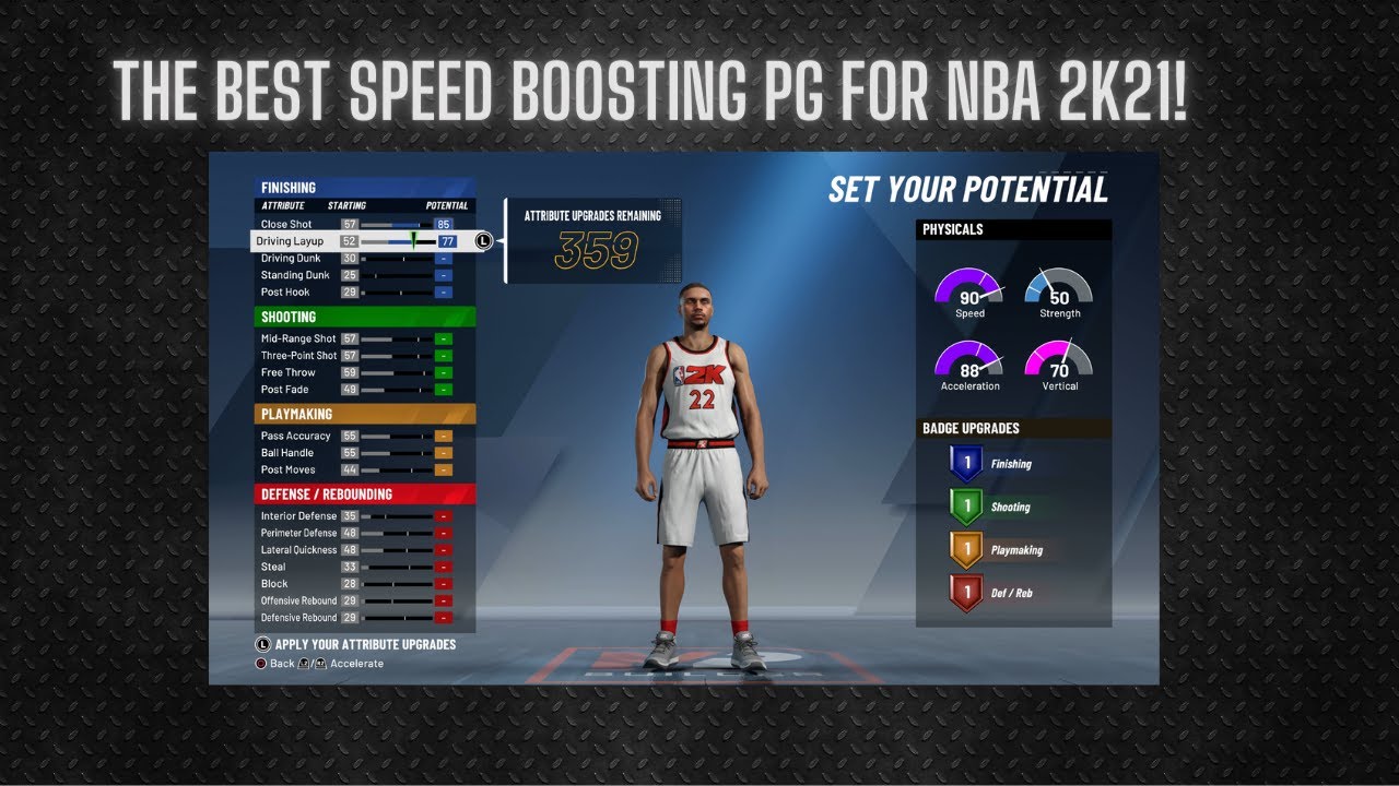 THE BEST 6'7 SPEED BOOSTING POINT GUARD FOR NBA 2K21!!! - YouTube