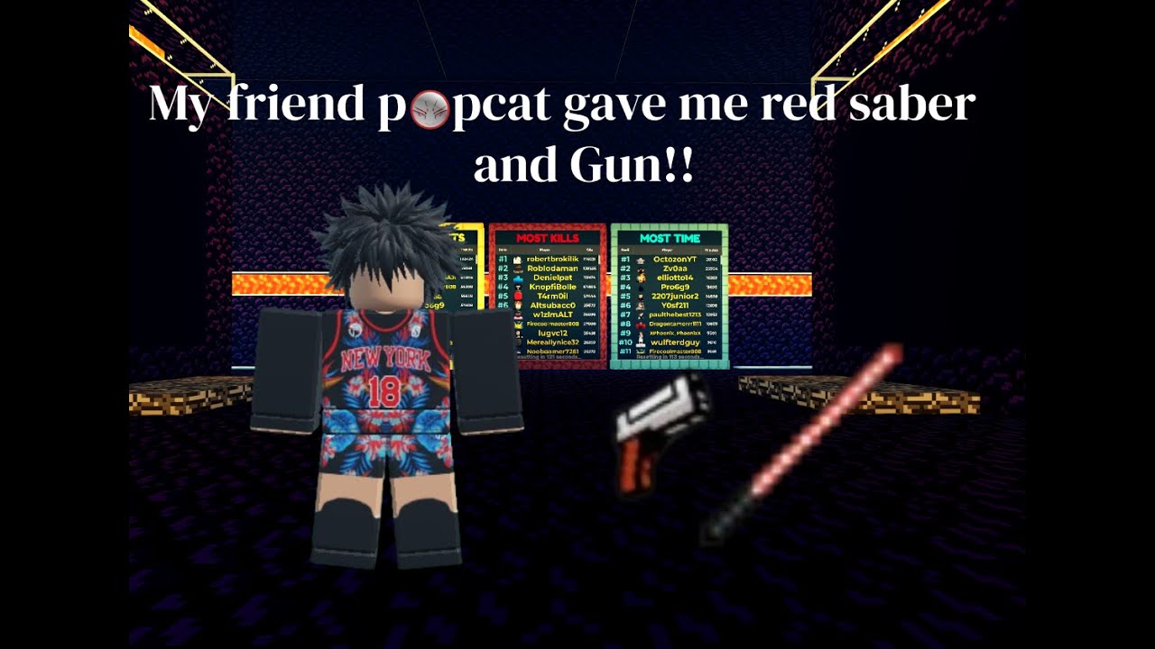 Roblox RNG Civilization- MY FRIEND POPCAT GAVE ME GUN AND RED SABER ...