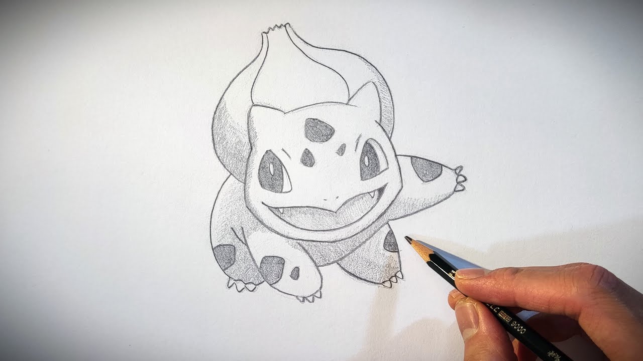How To Draw Bulbasaur | Pokemon Bulbasaur Drawing Step By Step Tutorial ...