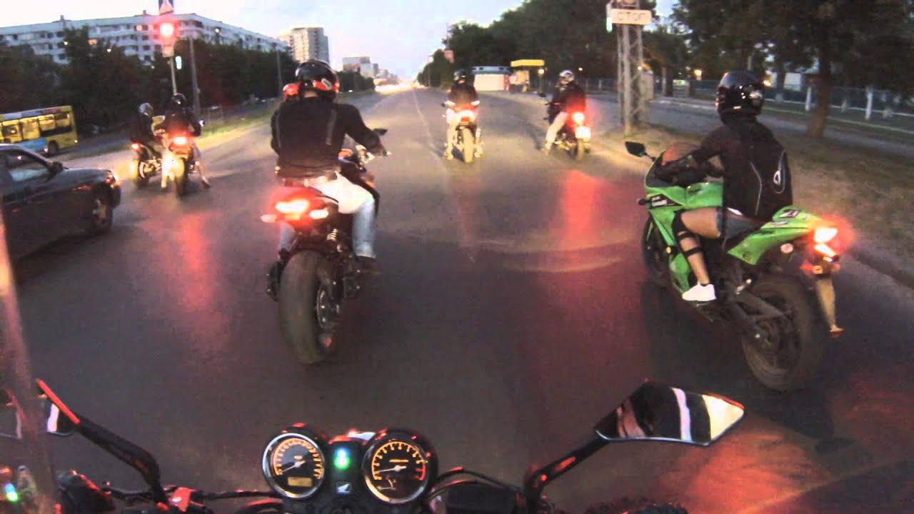 Вечерняя поездка по городу. Honda CB919 Hornet - YouTube