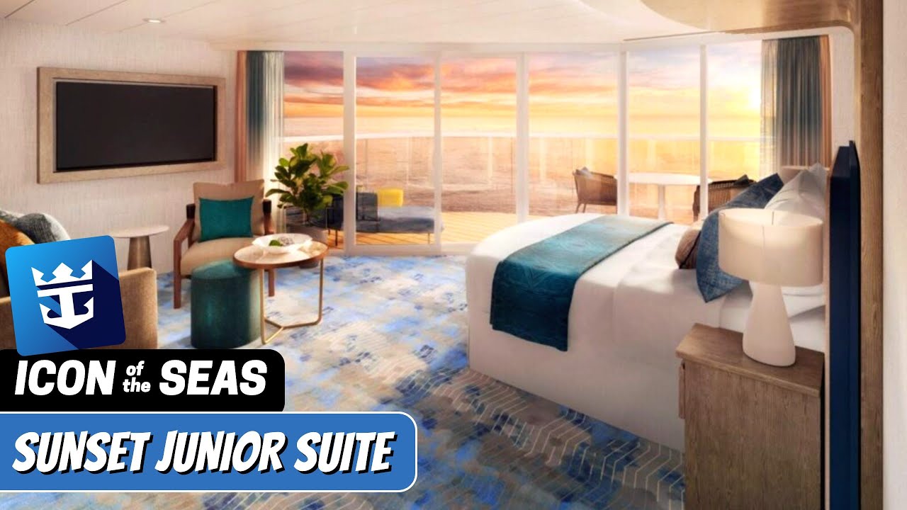 Icon of the Seas | Sunset Junior Suite Walkthrough Tour | Royal Caribbean 2024 | 4k - YouTube