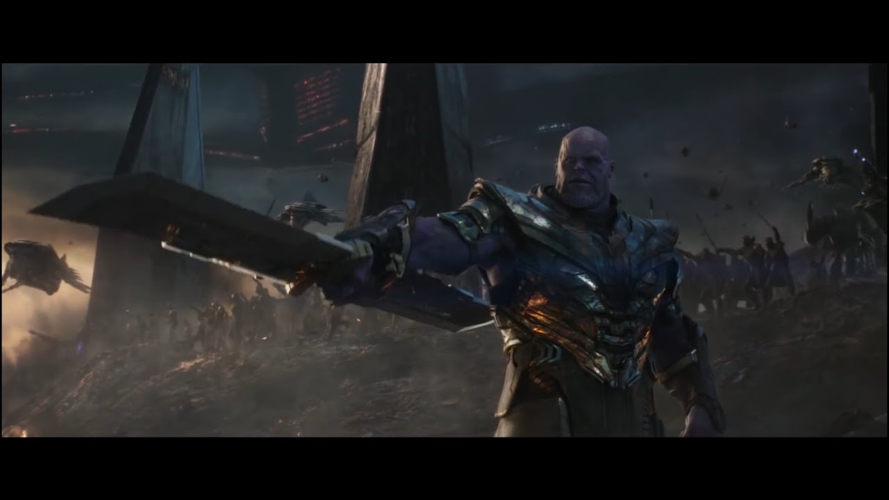 Avengers vs Thanos army. Avengers endgame final battle fight scene HD ...