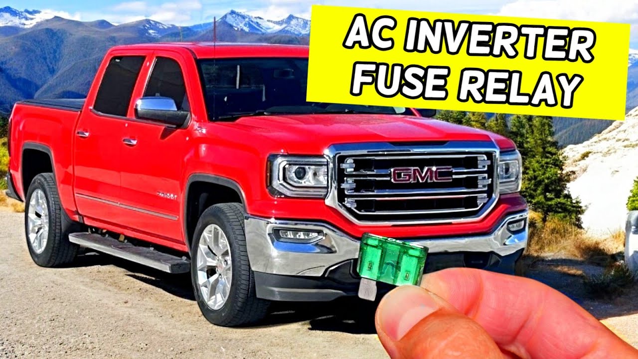 GMC SIERRA AC INVERTER FUSE RELAY LOCATION REPLACEMENT 2014 2015 2016 ...