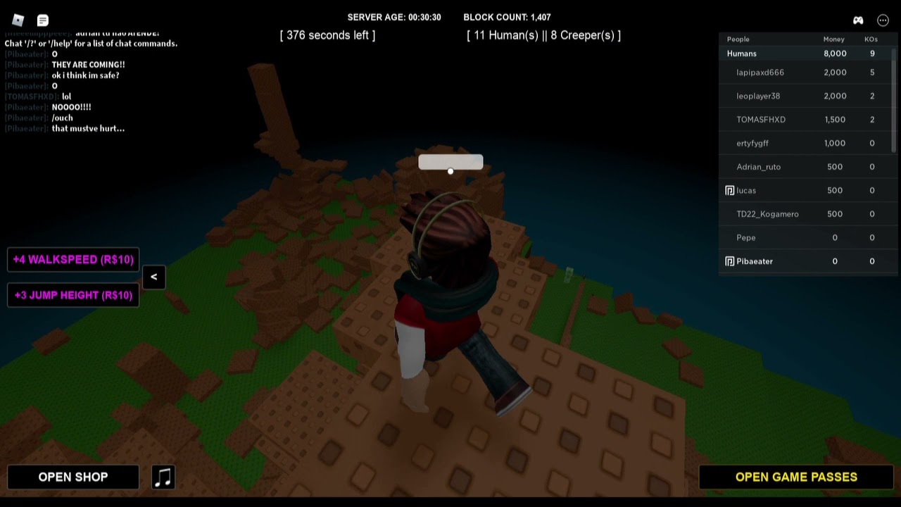 VIDEO NO.1 BUILD TO SURVIVE THE CREEPERS!! ROBLOX - YouTube