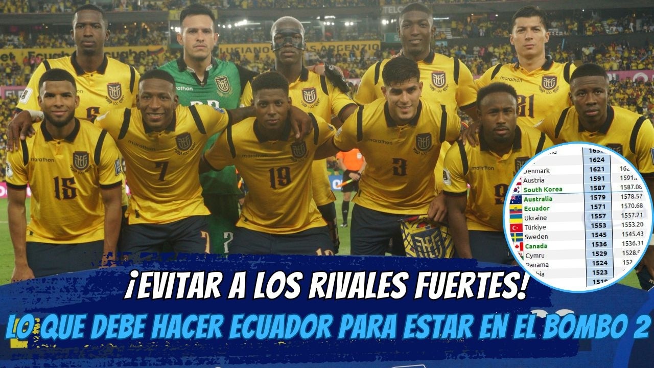 ¿Qué necesita #Ecuador para estar en el bombo 2 del sorteo del # ...