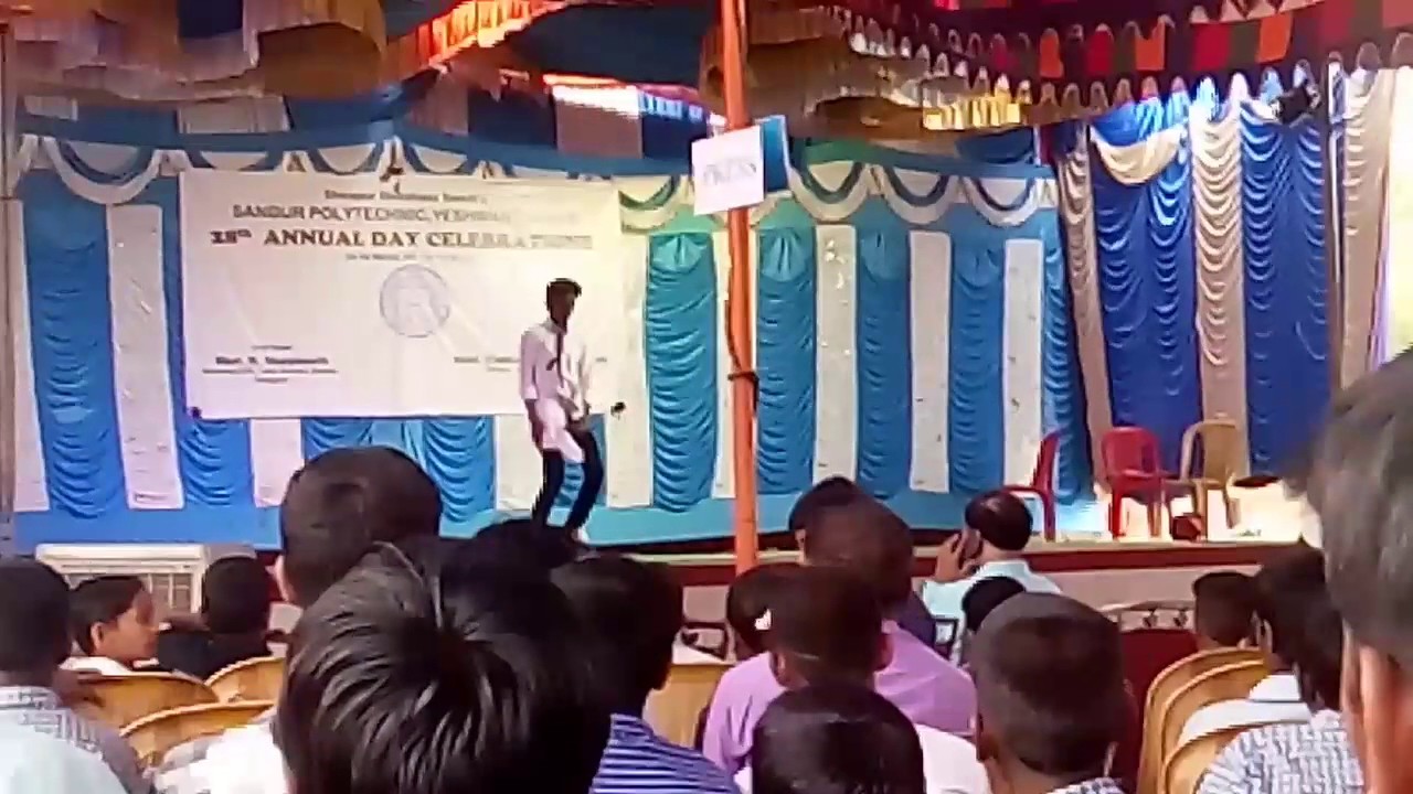 Annual day dance performance at Sandur polytechnic - YouTube