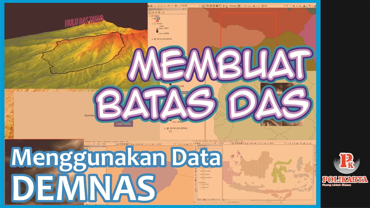 Membuat Batas DAS - Menggunakan Data DEMNAS - YouTube