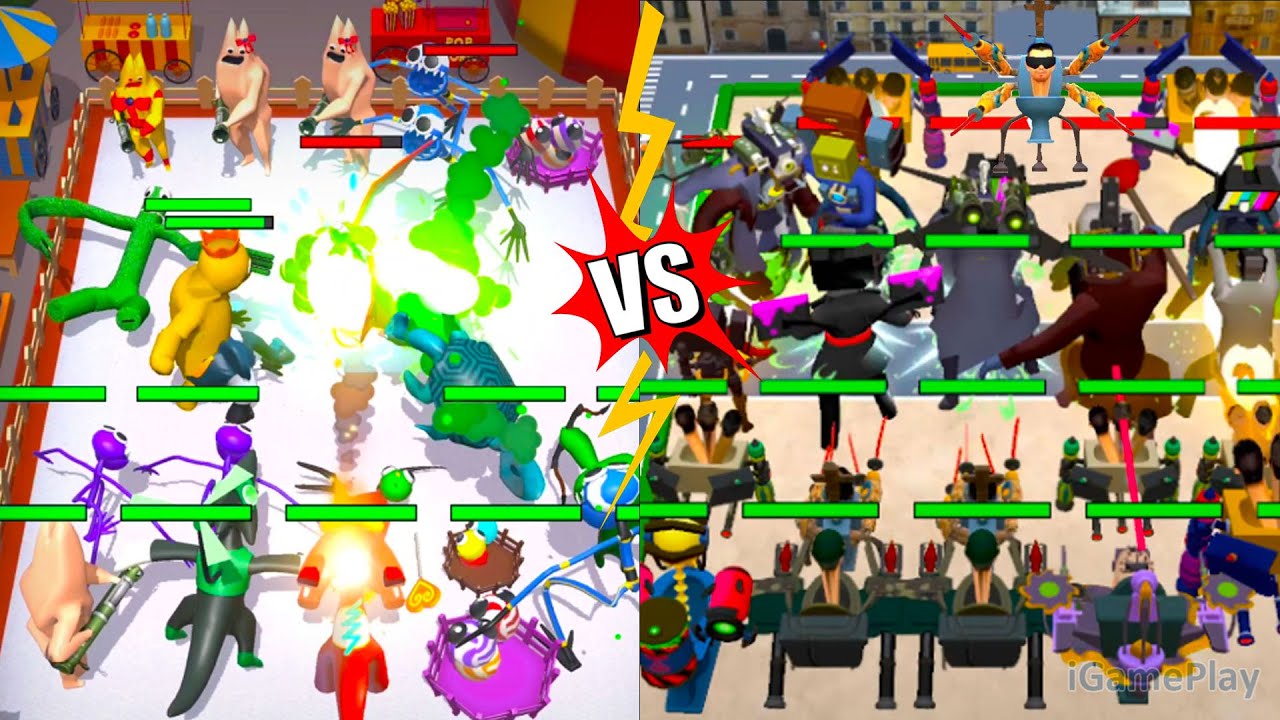 Merge Color Friends Mods Vs Toilet Monster Merge War, Merge Battle ...